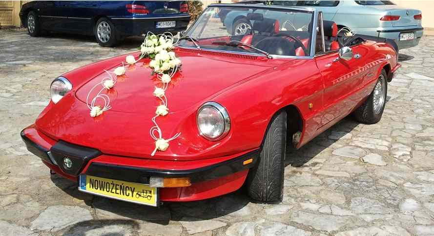 Alfa Romeo Spider Kabriolet na wesela - Auto do ślubu Gdańsk