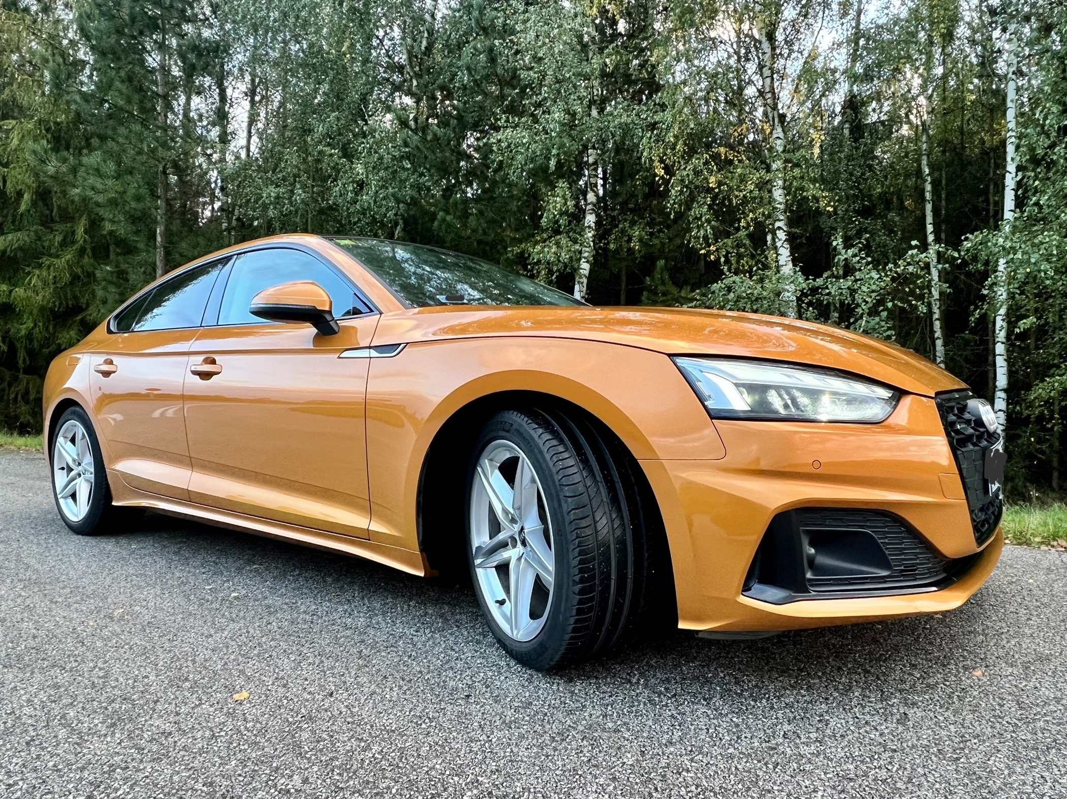 Pomarańczowe Audi A5 - jedyny model na świecie! - Auto do ślubu Łódź