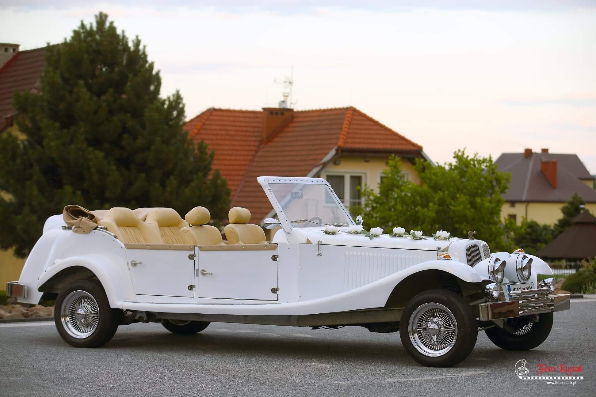 AUTO na ŚLUB NESTOR BARON RETRO Spider Alfa Romeo 1934 piękny samochód ...